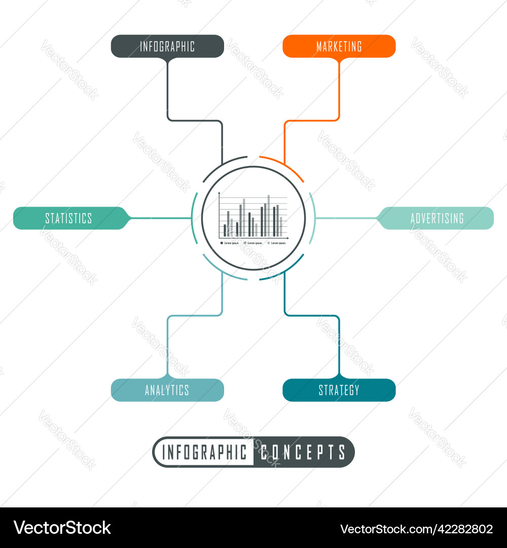 Infographic timeline template for chart diagram Vector Image