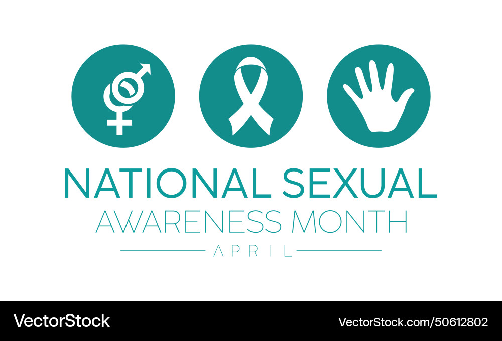 National sexual assault awareness month observed Vector Image