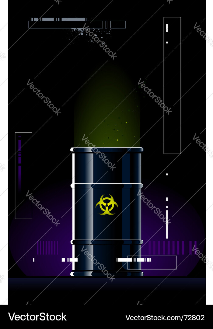 Toxic barrel Royalty Free Vector Image - VectorStock