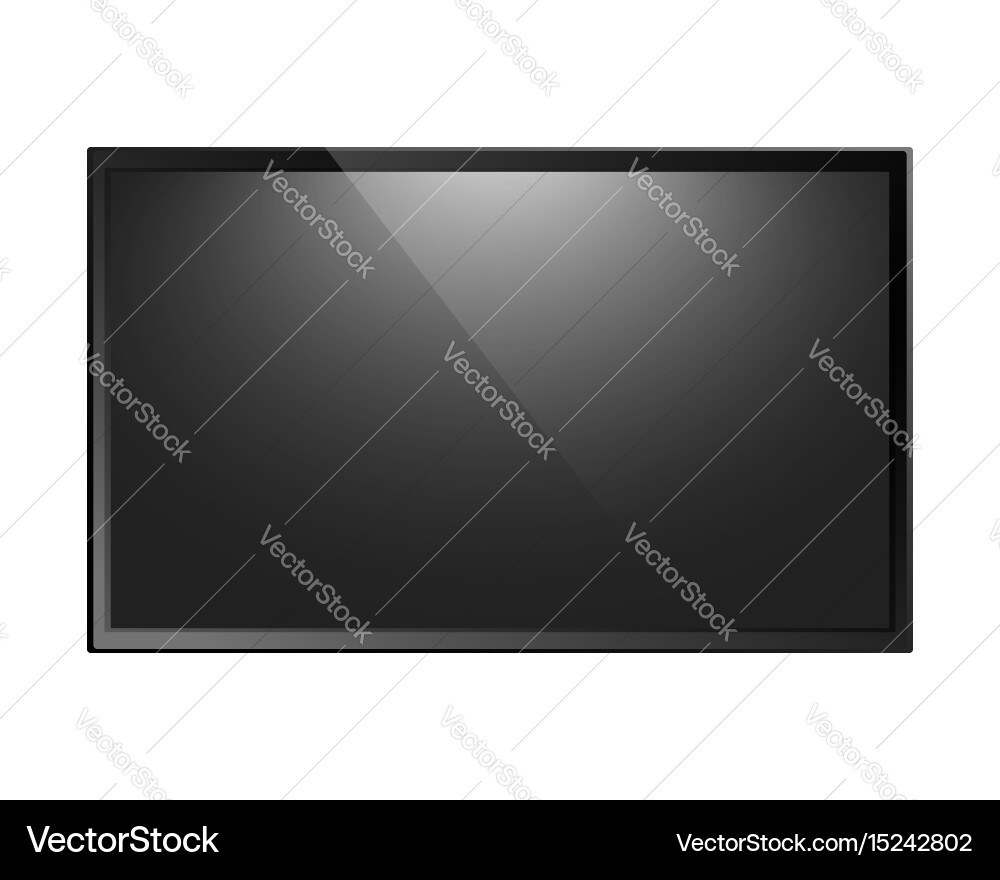 Tv screen isolated Royalty Free Vector Image - VectorStock
