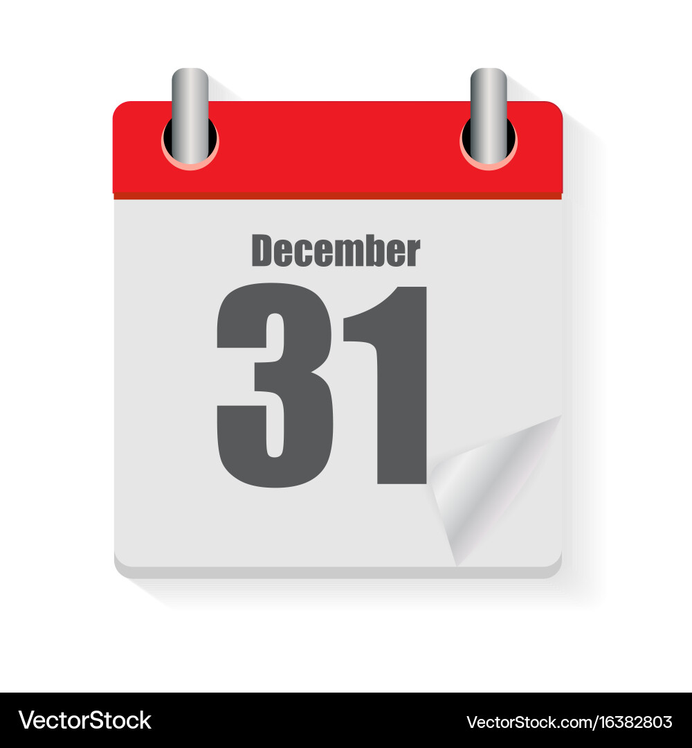Calendar flat daily icon Royalty Free Vector Image