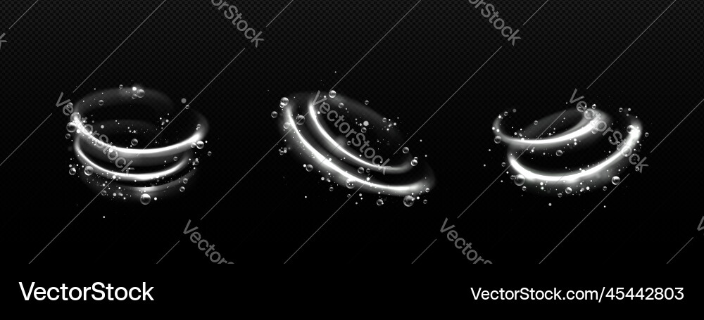 Clean detergent wave and soap swirl light effect Vector Image