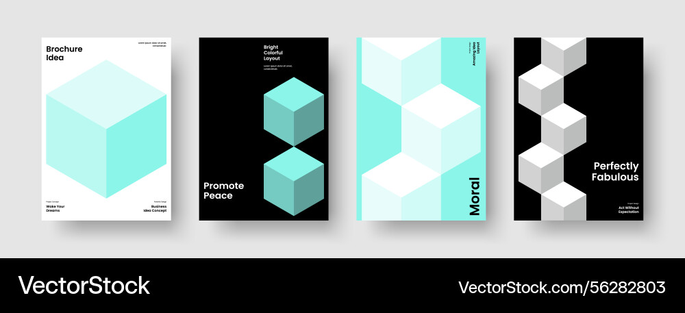 Modern Business Layout Template Royalty Free Vector Image