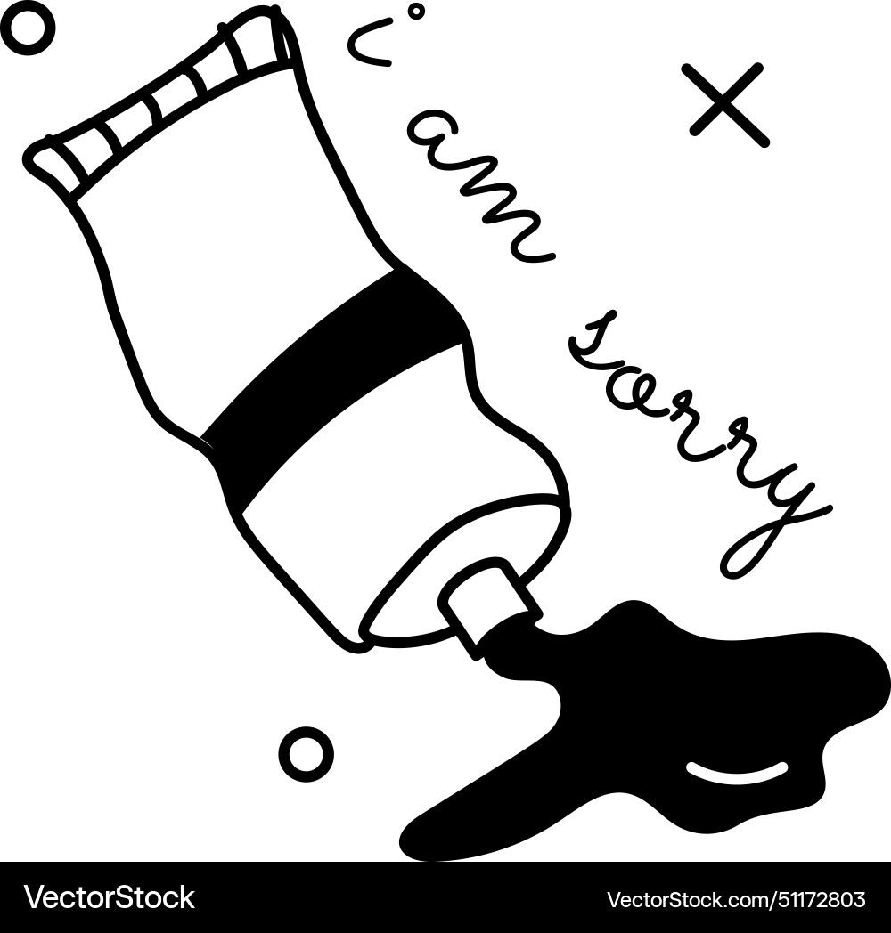 Paint spill Royalty Free Vector Image - VectorStock