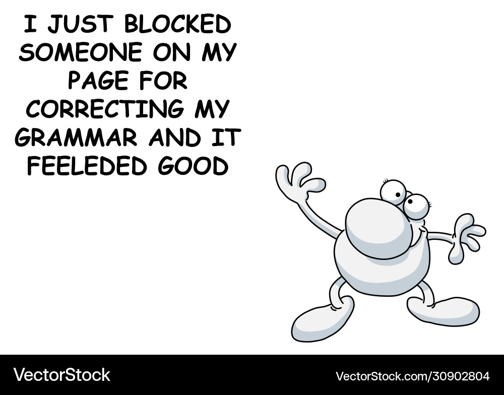 Correct grammar Royalty Free Vector Image - VectorStock
