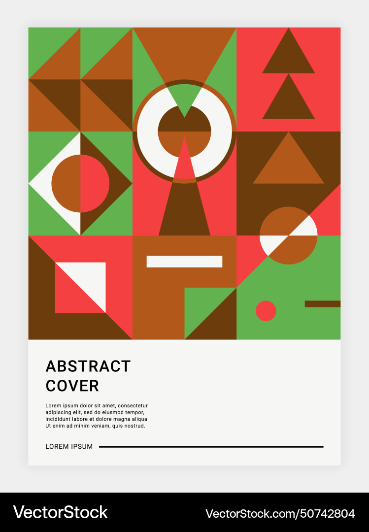 Geometric Abstract Poster Royalty Free Vector Image