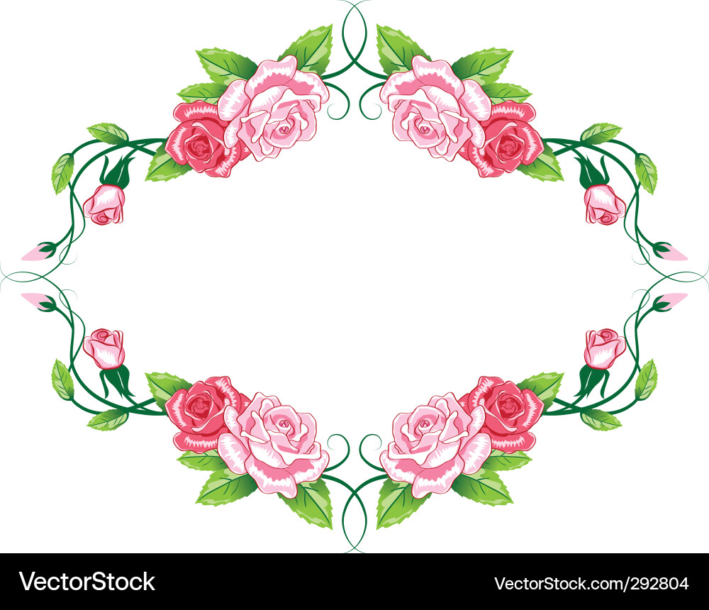 Greeting floral rose card Royalty Free Vector Image