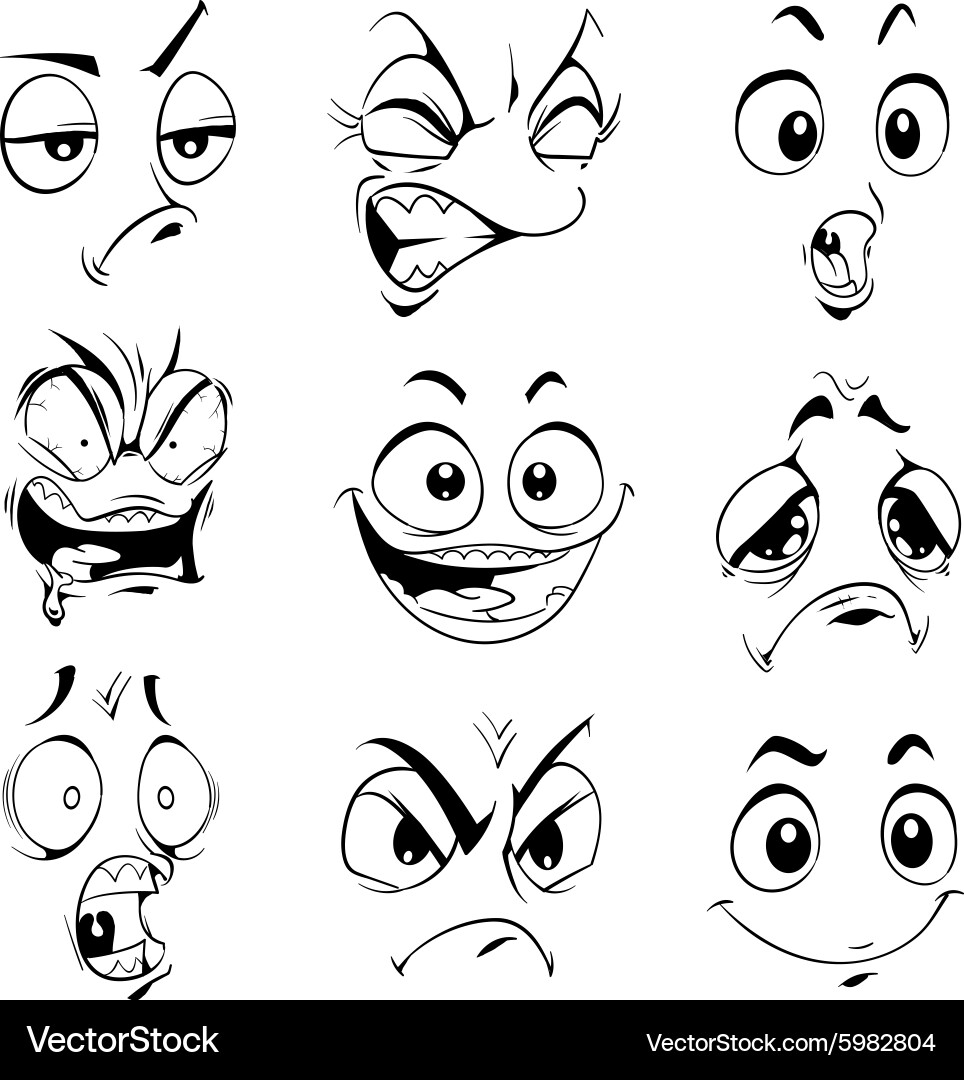 Moods Royalty Free Vector Image - VectorStock