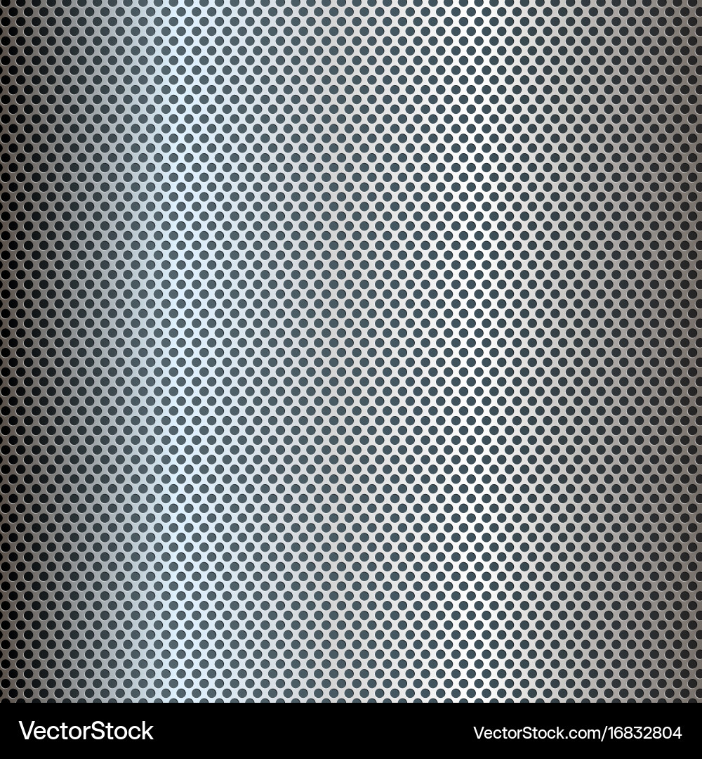 Perforated metal background Royalty Free Vector Image