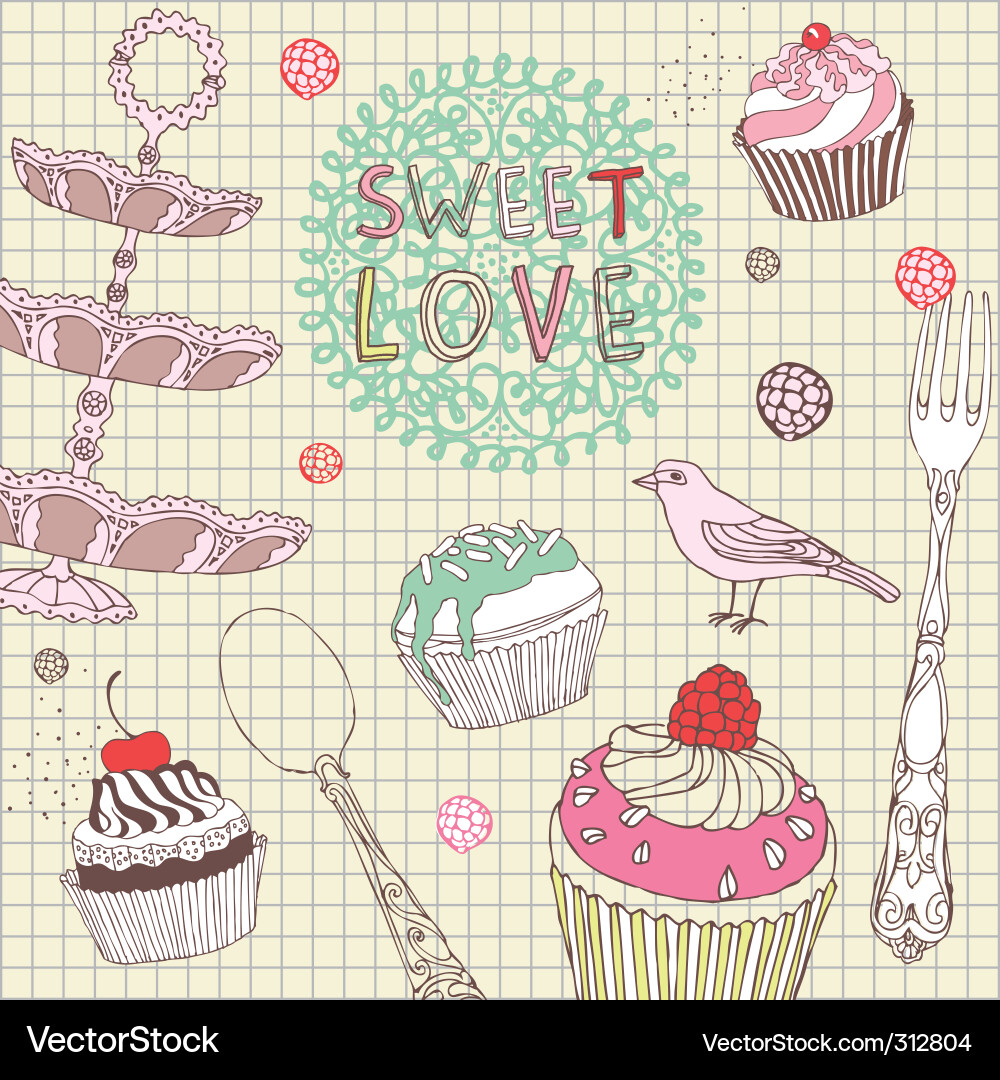 Sweet love card Royalty Free Vector Image - VectorStock
