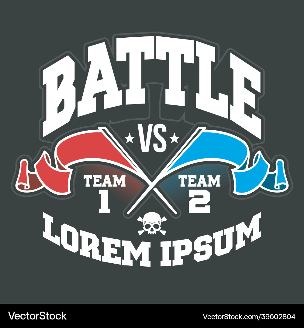 Versus screen design Royalty Free Vector Image