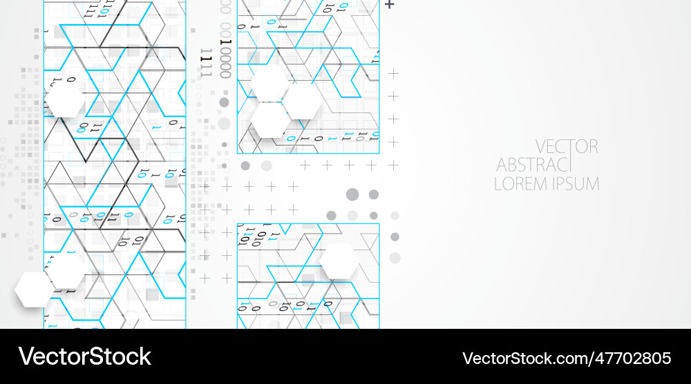 Abstract horizontal technology background Vector Image