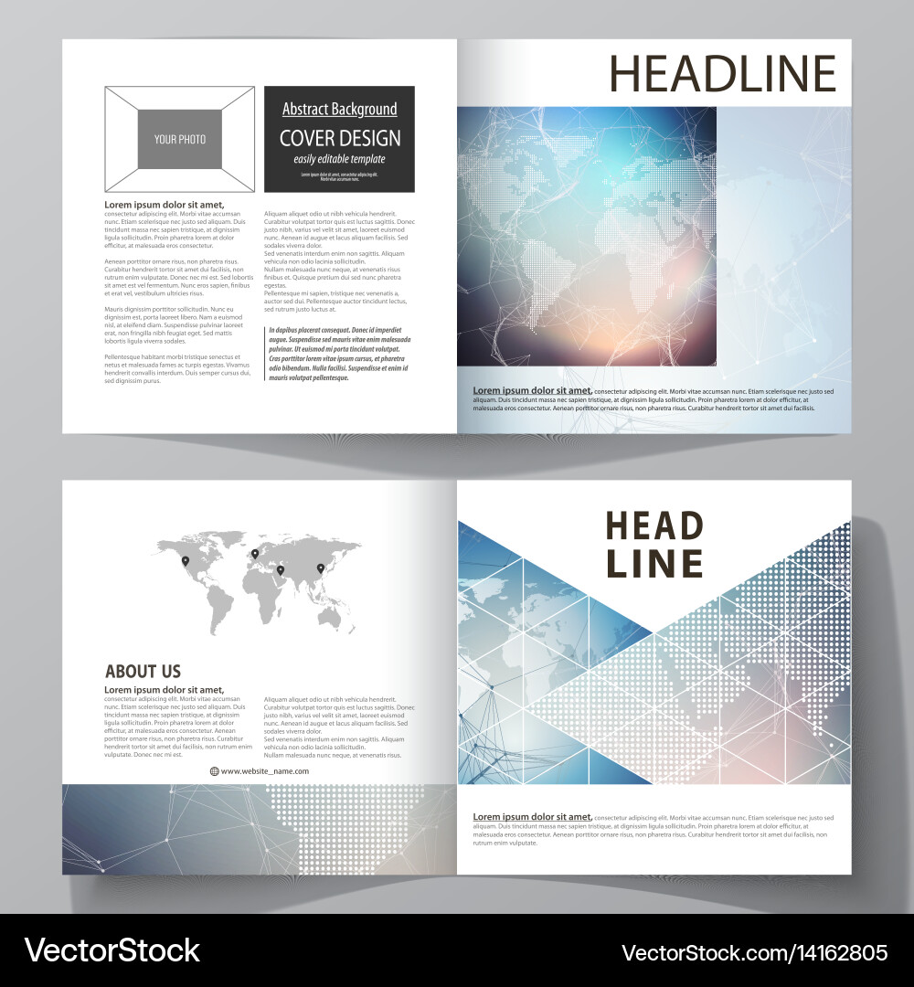 Editable layout of two Royalty Free Vector Image