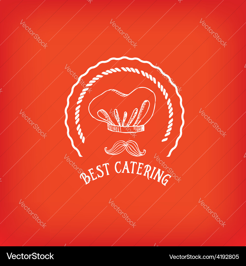 Elegant Catering Logo Royalty Free Vector Image