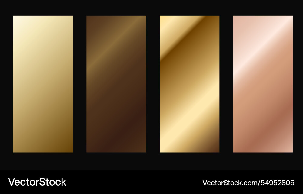 Gold bronze and pink foil texture gradation Vector Image