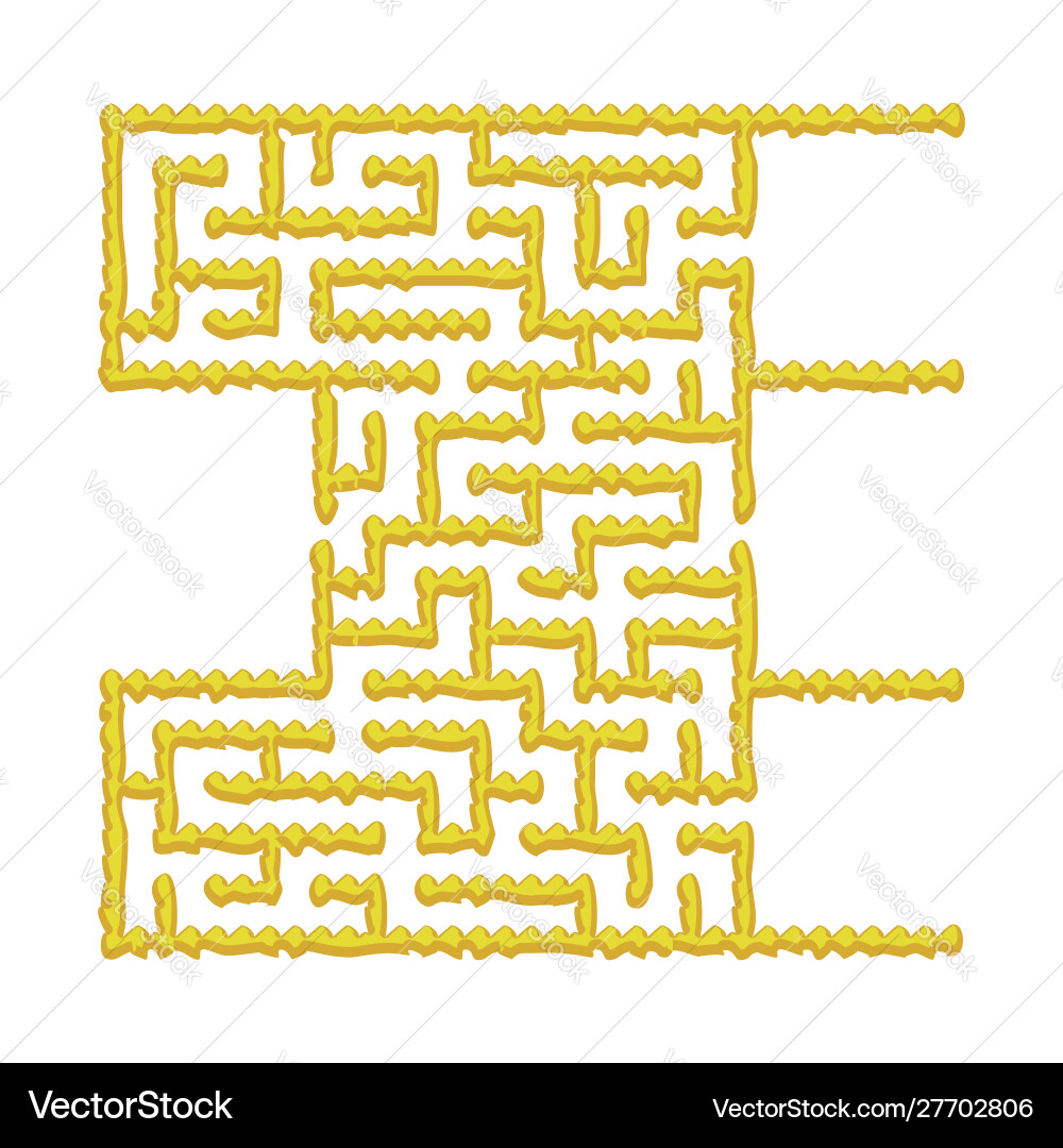 Abstract labyrinth educational game for kids Vector Image