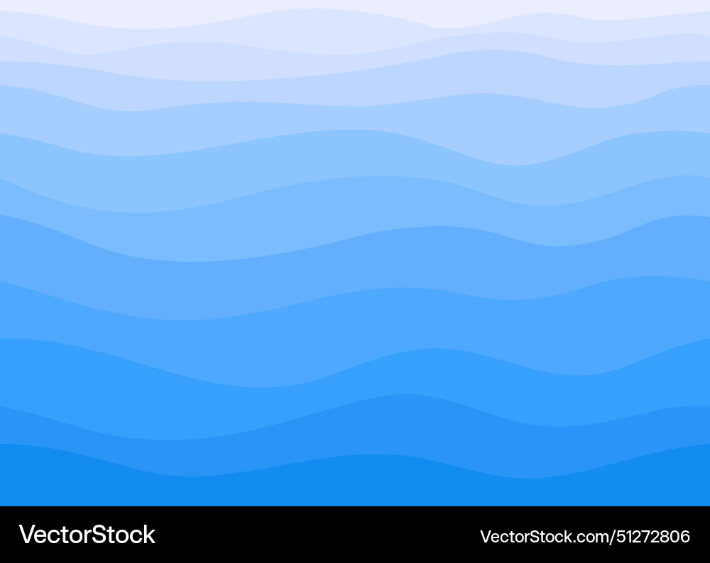 Blue water wave pattern sea river ocean Royalty Free Vector