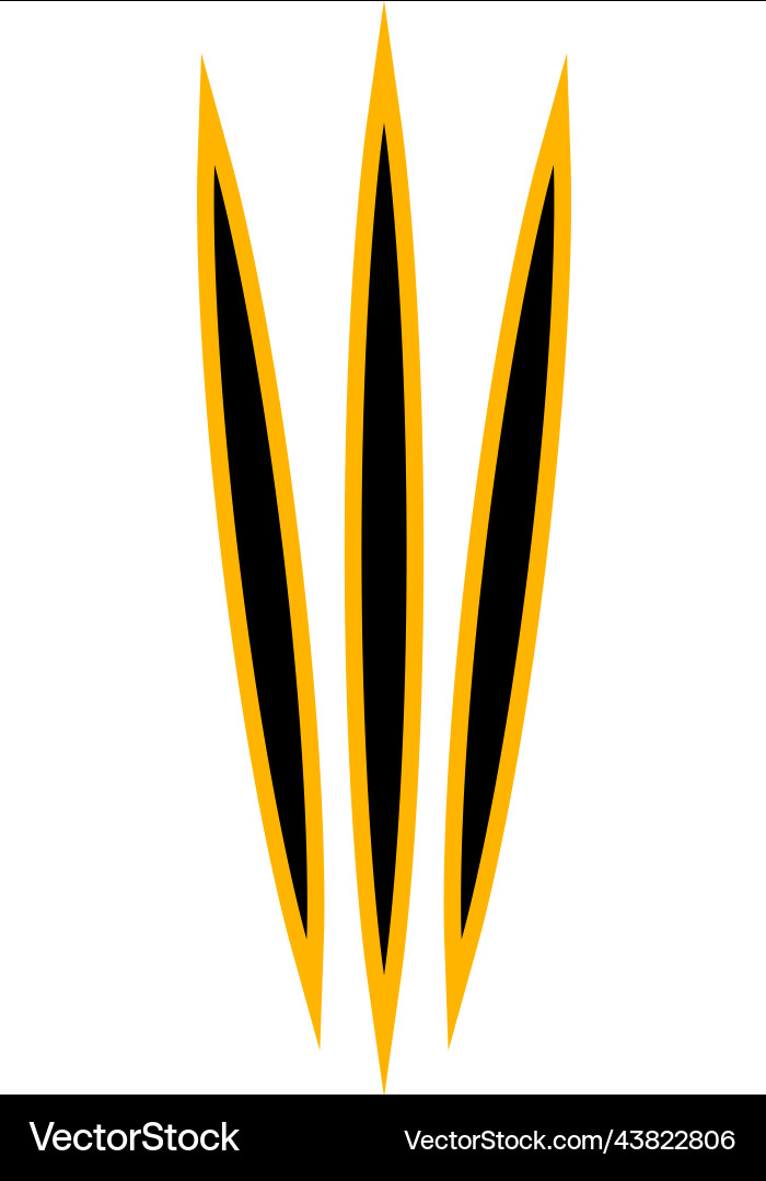 Claw mark icon Royalty Free Vector Image - VectorStock