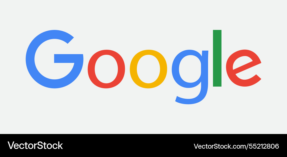 Google text logo (55212806) – Royalty-Free Vector | VectorStock