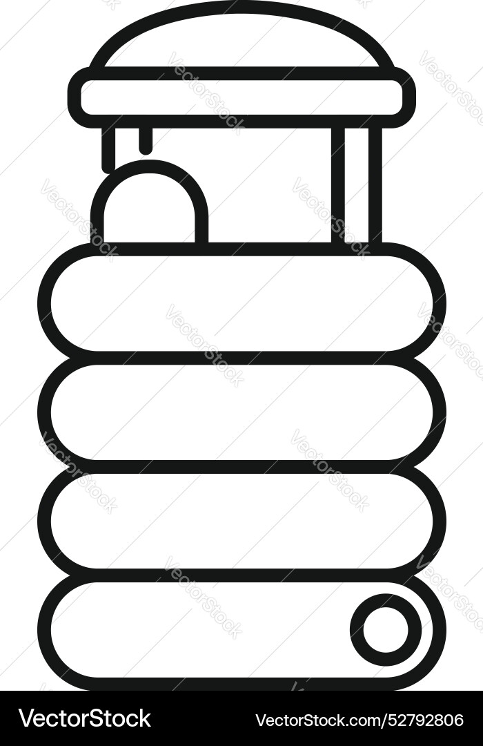 Inflatable water slide with canopy for summer Vector Image