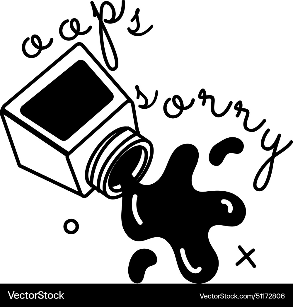 Ink spill Royalty Free Vector Image - VectorStock