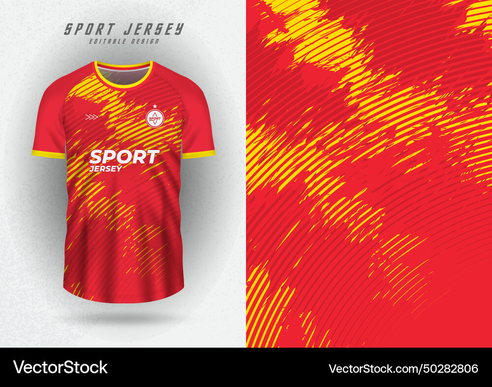 Red & White Jersey Pattern Royalty Free Vector Image