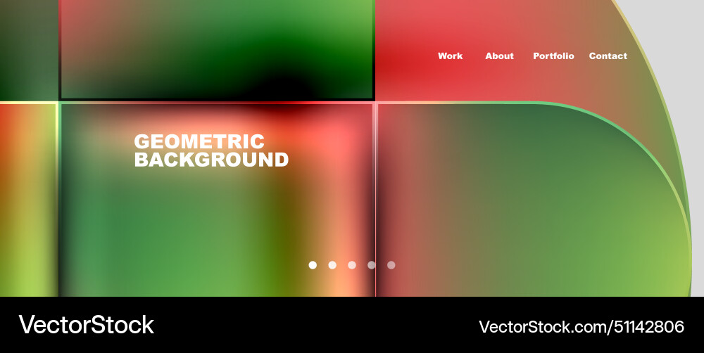 Round squares circles with fluid gradients Vector Image