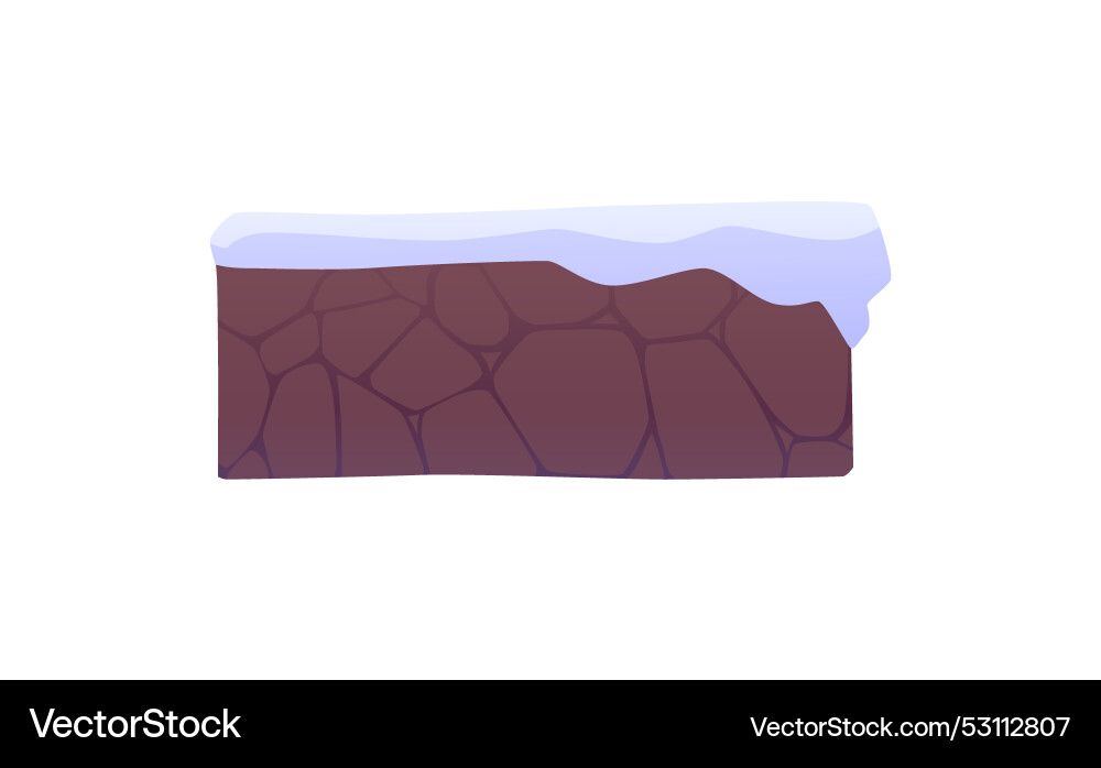 A icon depicting flying island with rocks Vector Image
