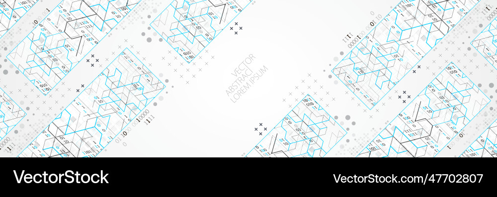 Abstract horizontal technology background Vector Image