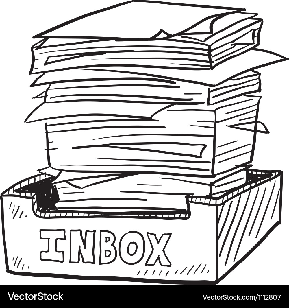 Paper Stack Doodle Royalty Free Vector Image - VectorStock