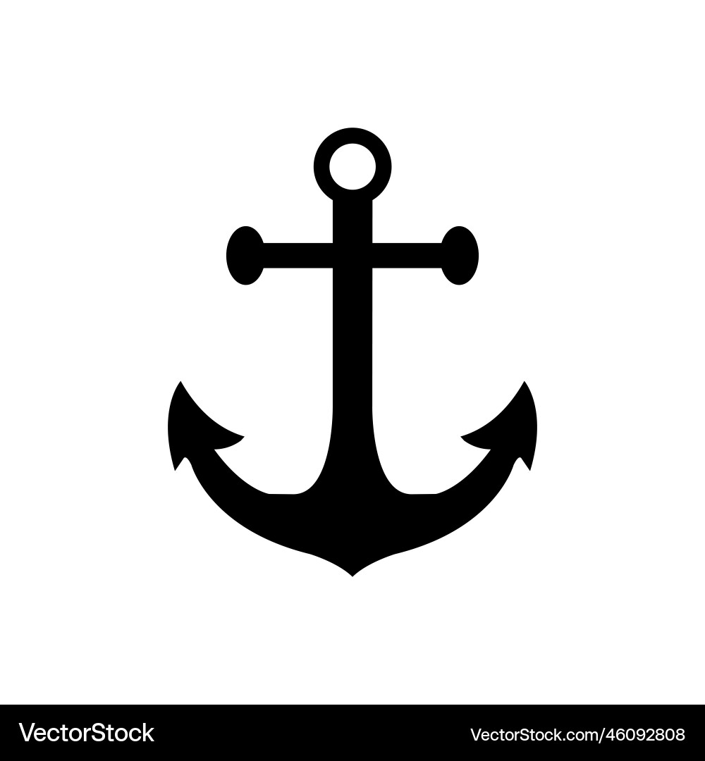 Anchor icon Royalty Free Vector Image - VectorStock