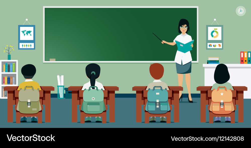 Classroom Royalty Free Vector Image - VectorStock