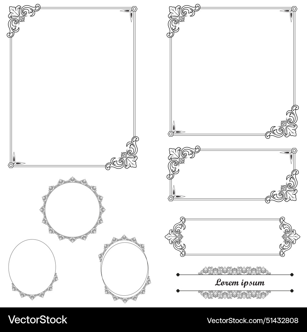 Corner frame Royalty Free Vector Image - VectorStock