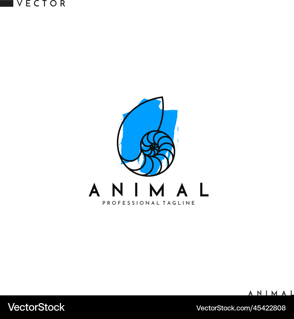 Nautilus logo Royalty Free Vector Image - VectorStock