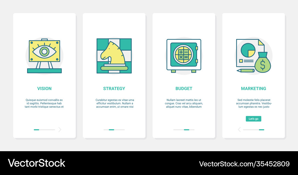 Business vision leadership digital marketing Vector Image