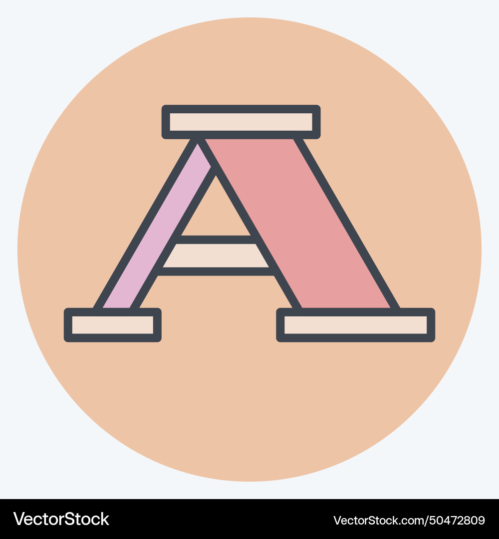 Icon font related to post office symbol color Vector Image
