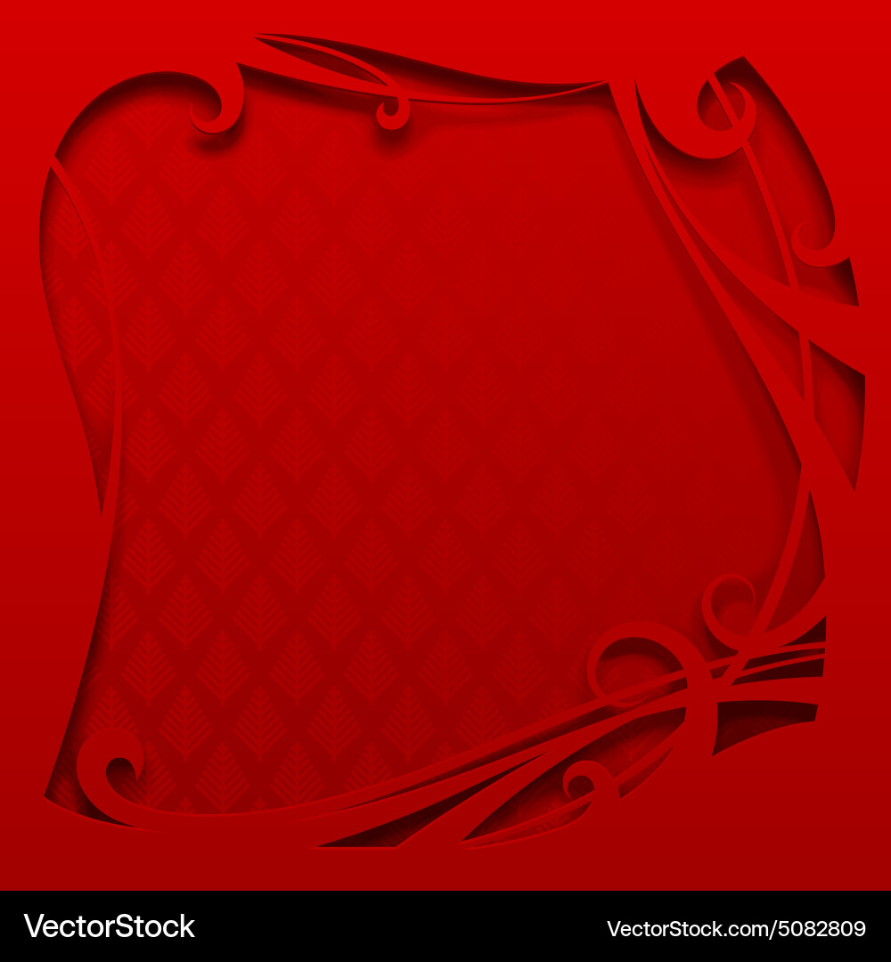 Red greeting card Royalty Free Vector Image - VectorStock