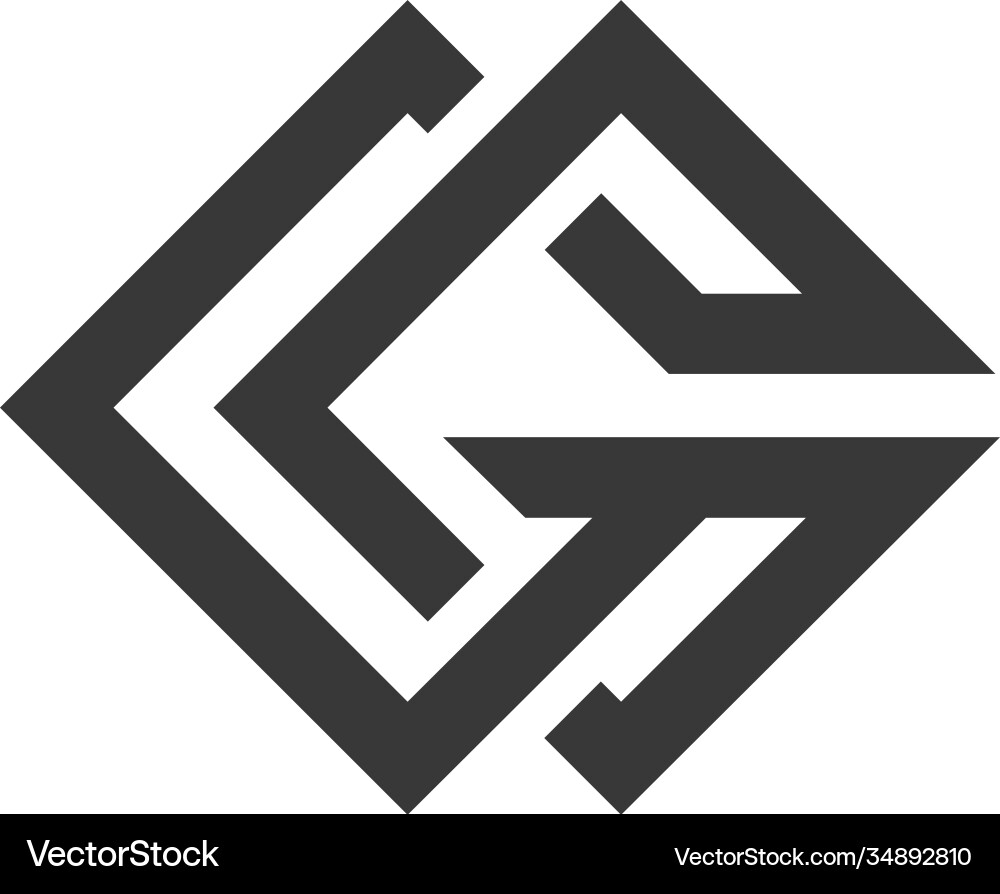 Double g letter logo lettermark gg monogram - type