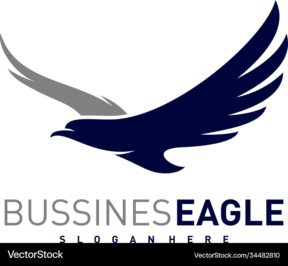 Eagle logo creative design template Royalty Free Vector