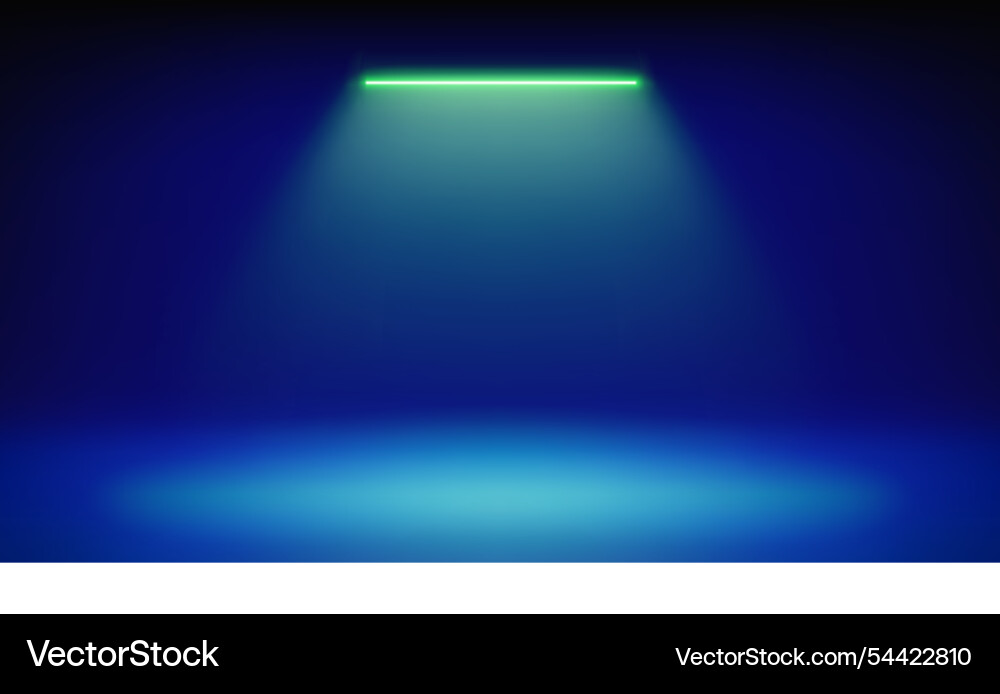 Futuristic blue stage background backdrop showcase