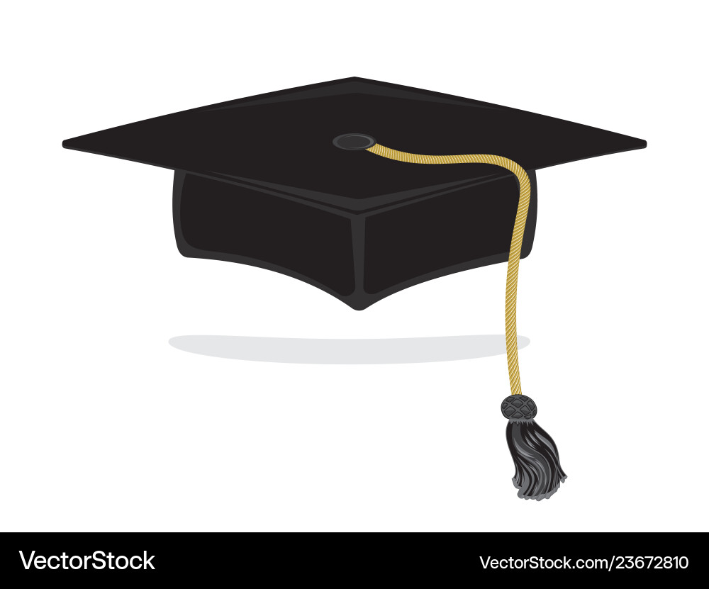 Graduation cap Royalty Free Vector Image - VectorStock