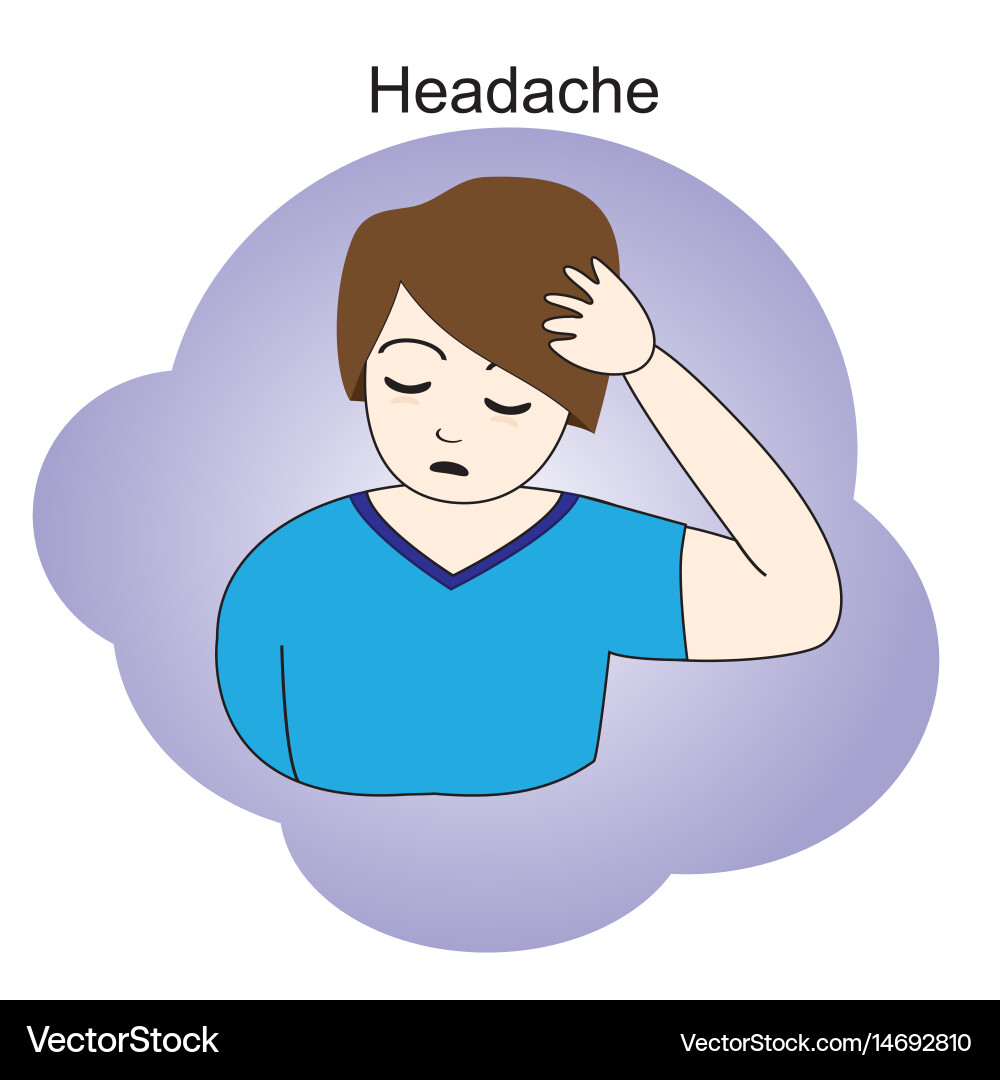 Headache Royalty Free Vector Image - VectorStock