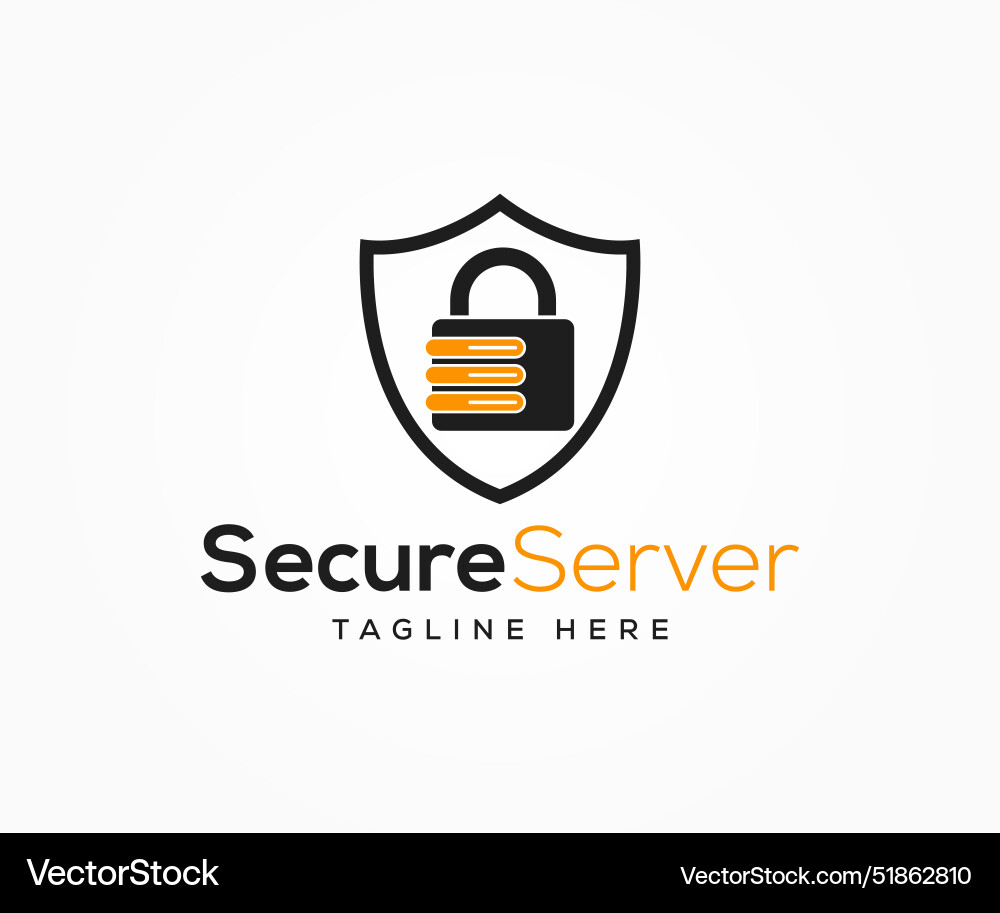 Security shield logo design and privacy Royalty Free Vector