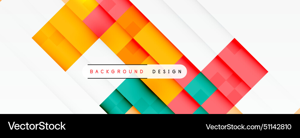 Vibrant background design with colorful triangles Vector Image