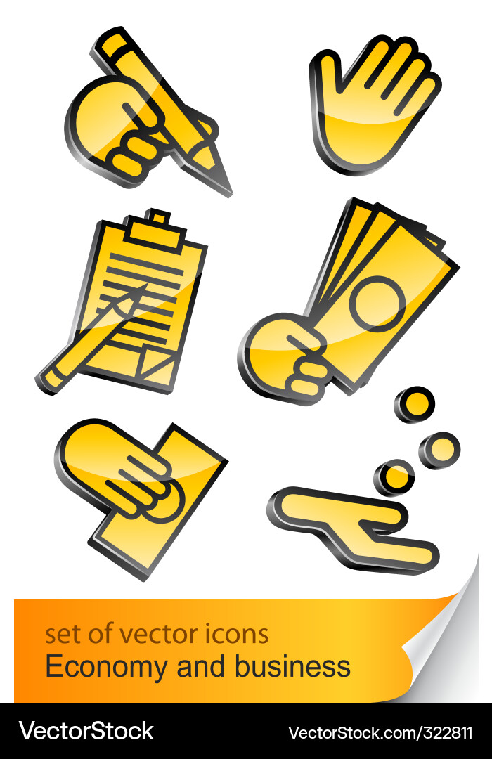 Economic and business icon Royalty Free Vector Image