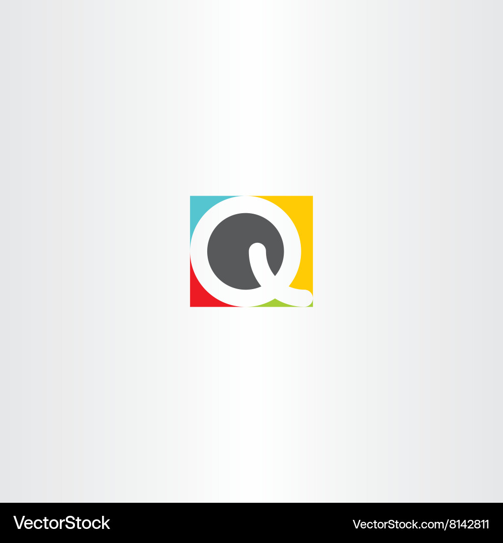 Q Letter Icon - Modern Style Royalty Free Vector Image