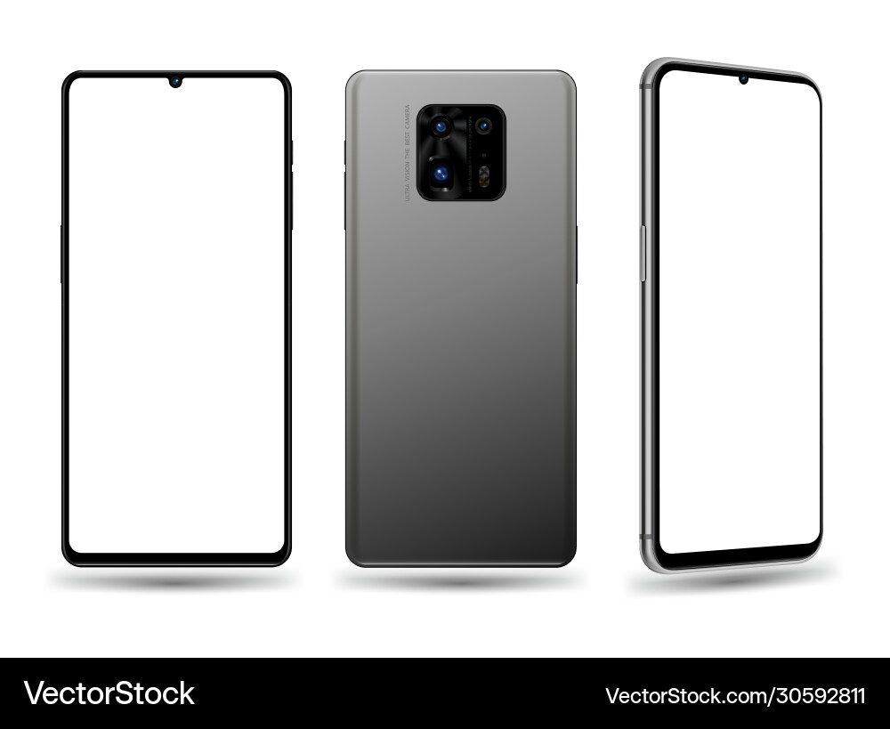 Smartphone mockup Royalty Free Vector Image - VectorStock