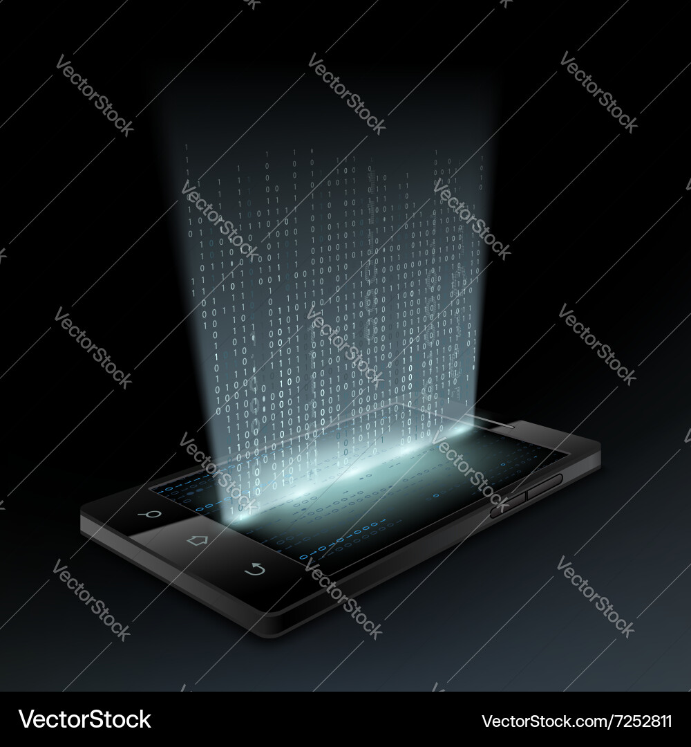 Smartphone-Technologie Hintergrund Lizenzfreies Vektorbild
