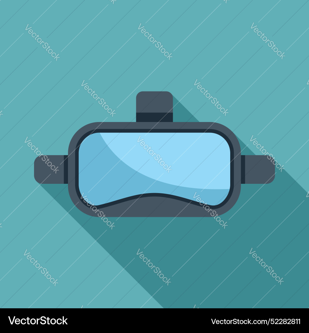 Vr headset displaying nothing simulating virtual Vector Image