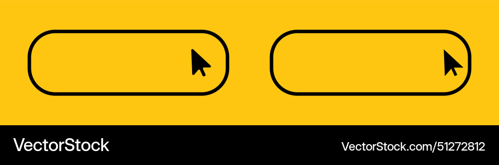 Click cursor button computer mouse pointer Vector Image Click cursor button computer mouse pointer Vector Image